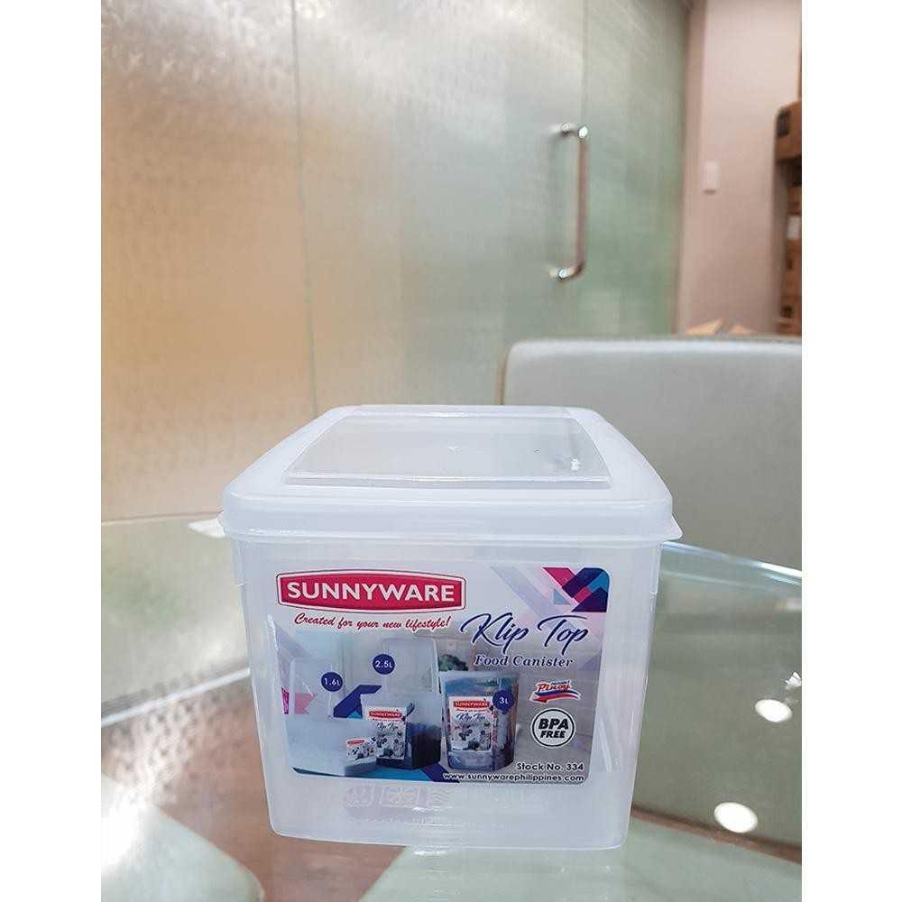 Sunnyware Kliptop Container Plastic Canister, Furniture & Home Living ...