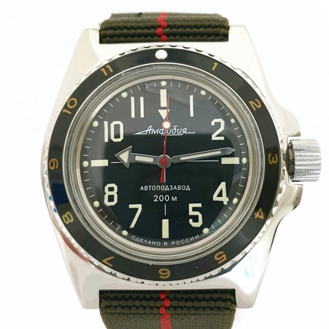 Vostok Amphibia 110 Automatic Watch 200 Metres With Custom Bezel Blue ...