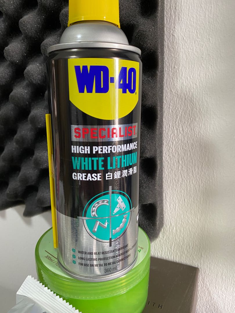 WD40 White Lithium Grease, Sports Equipment, Bicycles & Parts, Parts ...