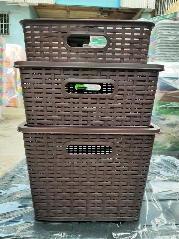 Zooey Eco Tray (Plastic Rattan), Furniture & Home Living, Home ...