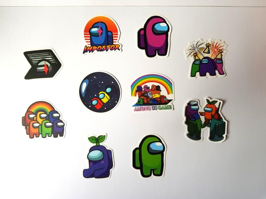 Among Us stickers (2), Hobbies & Toys, Stationery & Craft, Stationery ...