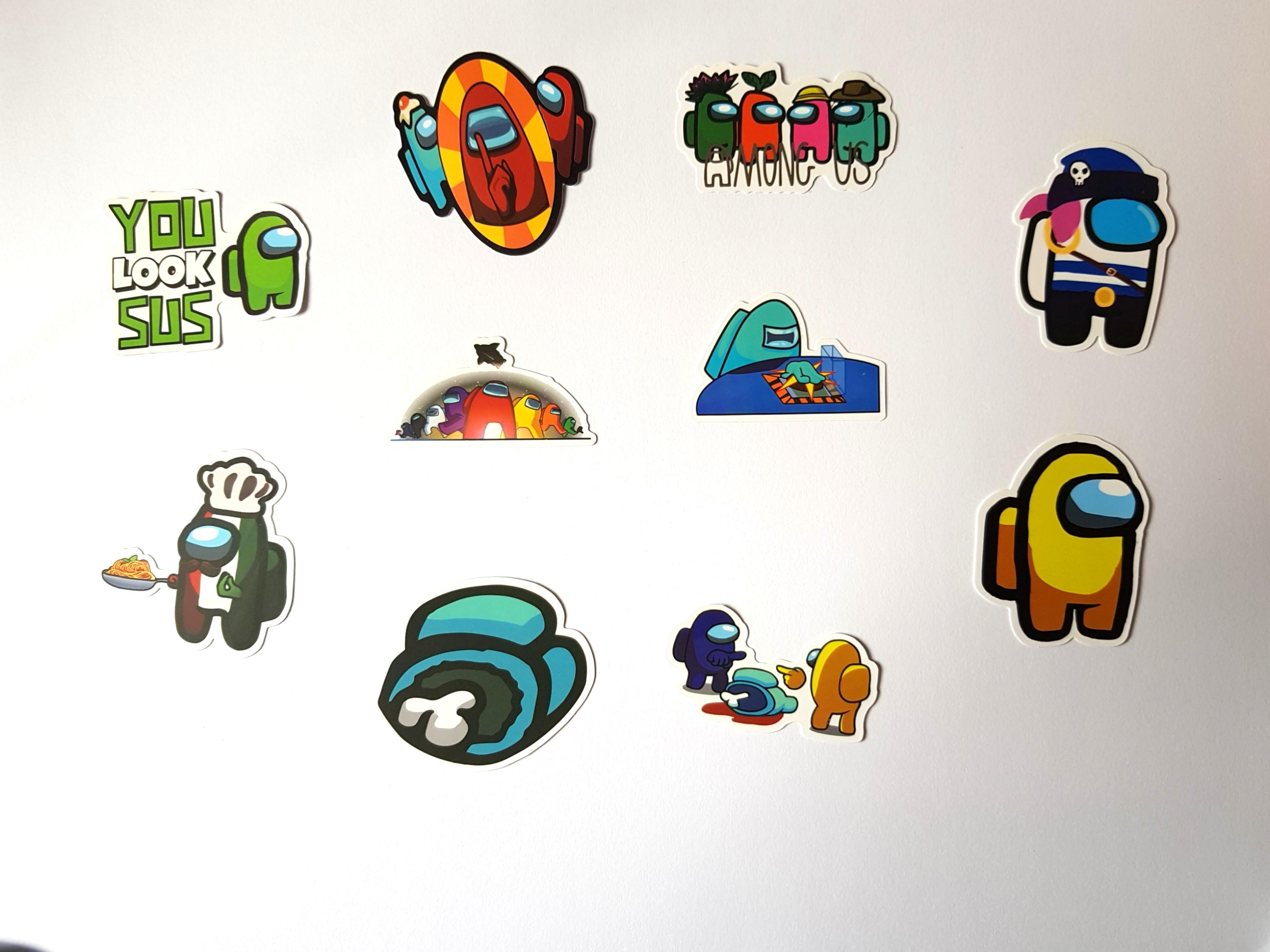 Among Us stickers (2), Hobbies & Toys, Stationery & Craft, Stationery ...