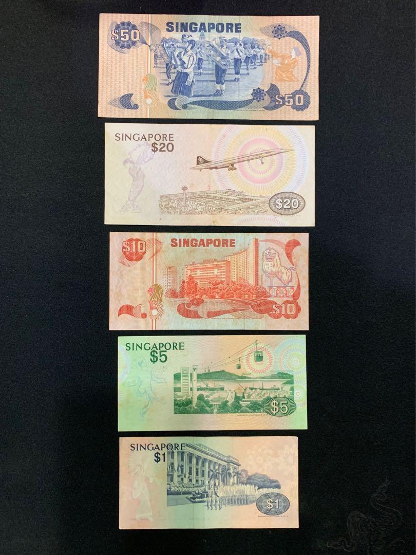 Bird Series Singapore Dollar Notes $1 $5 $10 $20 $50, Hobbies & Toys ...