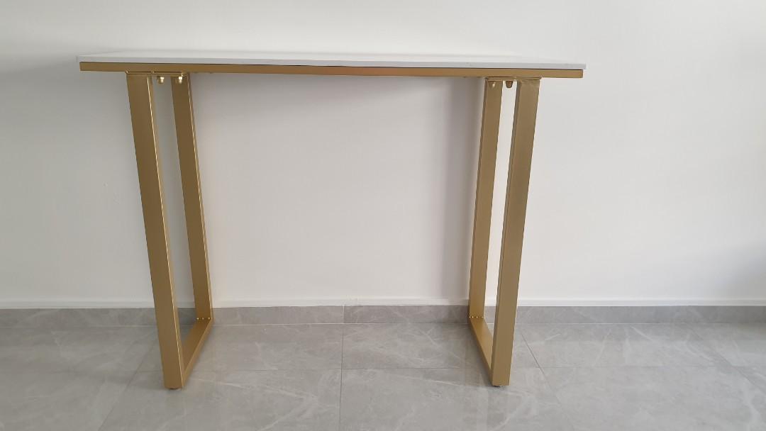 BN console walkway marble table, Furniture & Home Living, Furniture ...