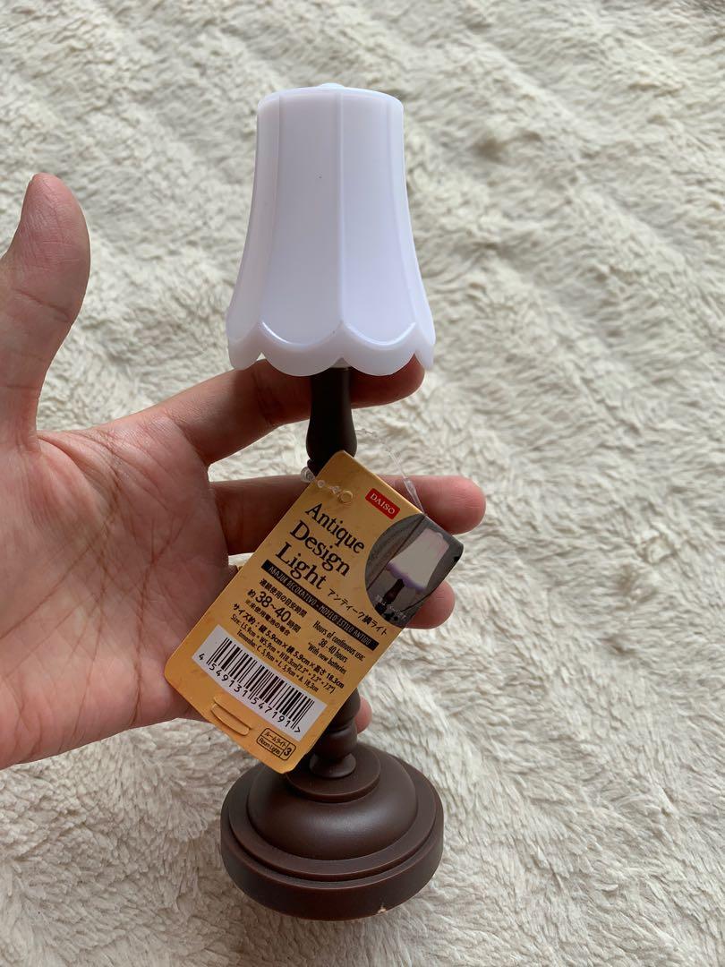 Daiso Antique Style Light Battery Operated, Furniture & Home Living ...
