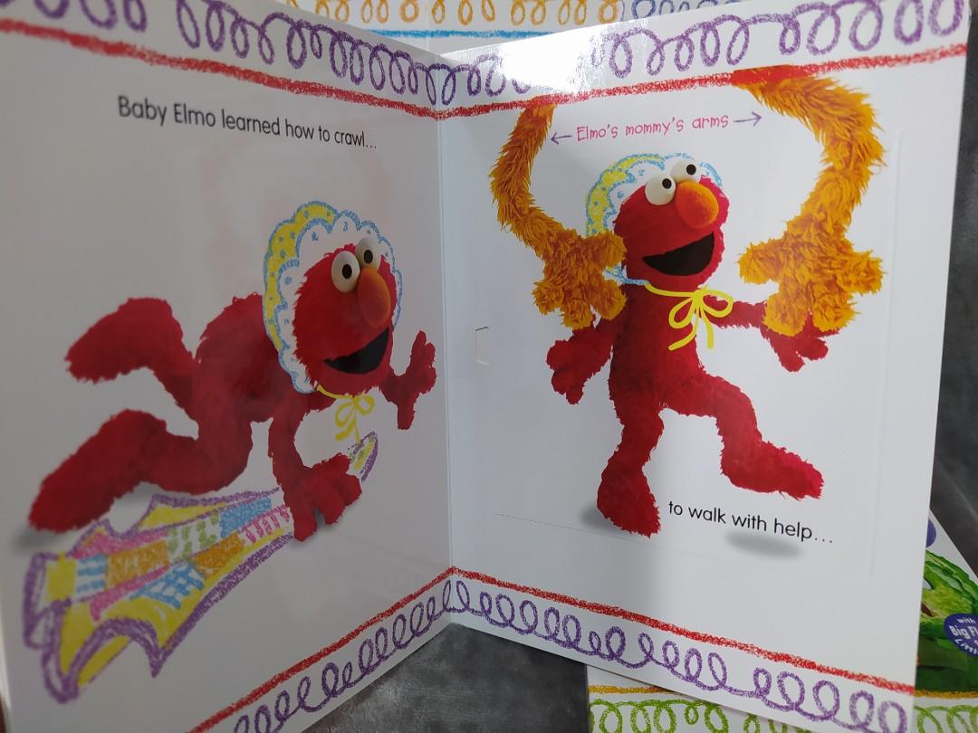 Elmos World First Flap Book Library + Elmo Stuffstoy, Hobbies & Toys ...