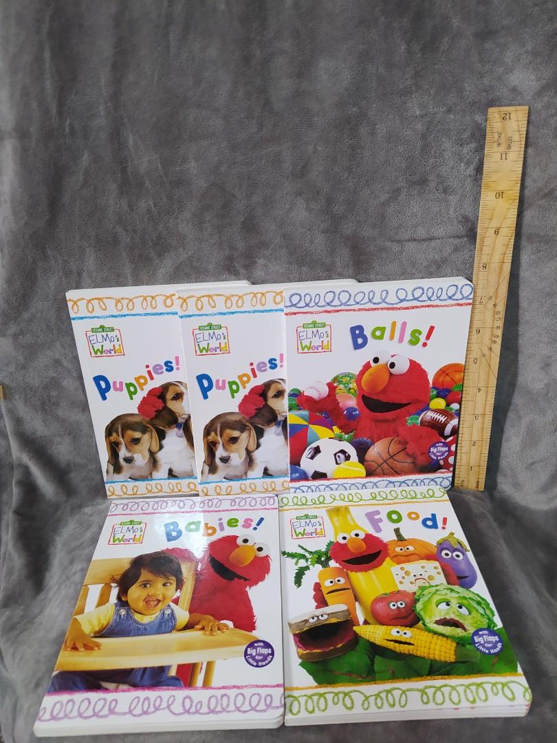 Elmos World First Flap Book Library + Elmo Stuffstoy, Hobbies & Toys ...