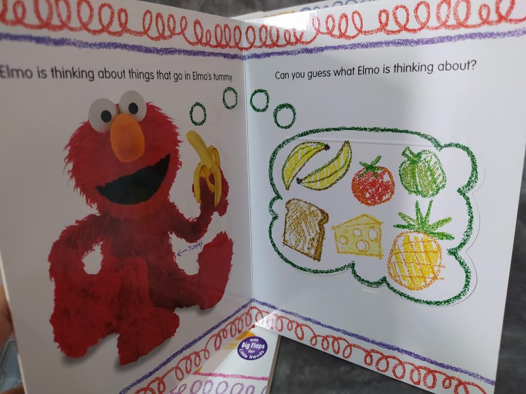Elmos World First Flap Book Library + Elmo Stuffstoy, Hobbies & Toys ...