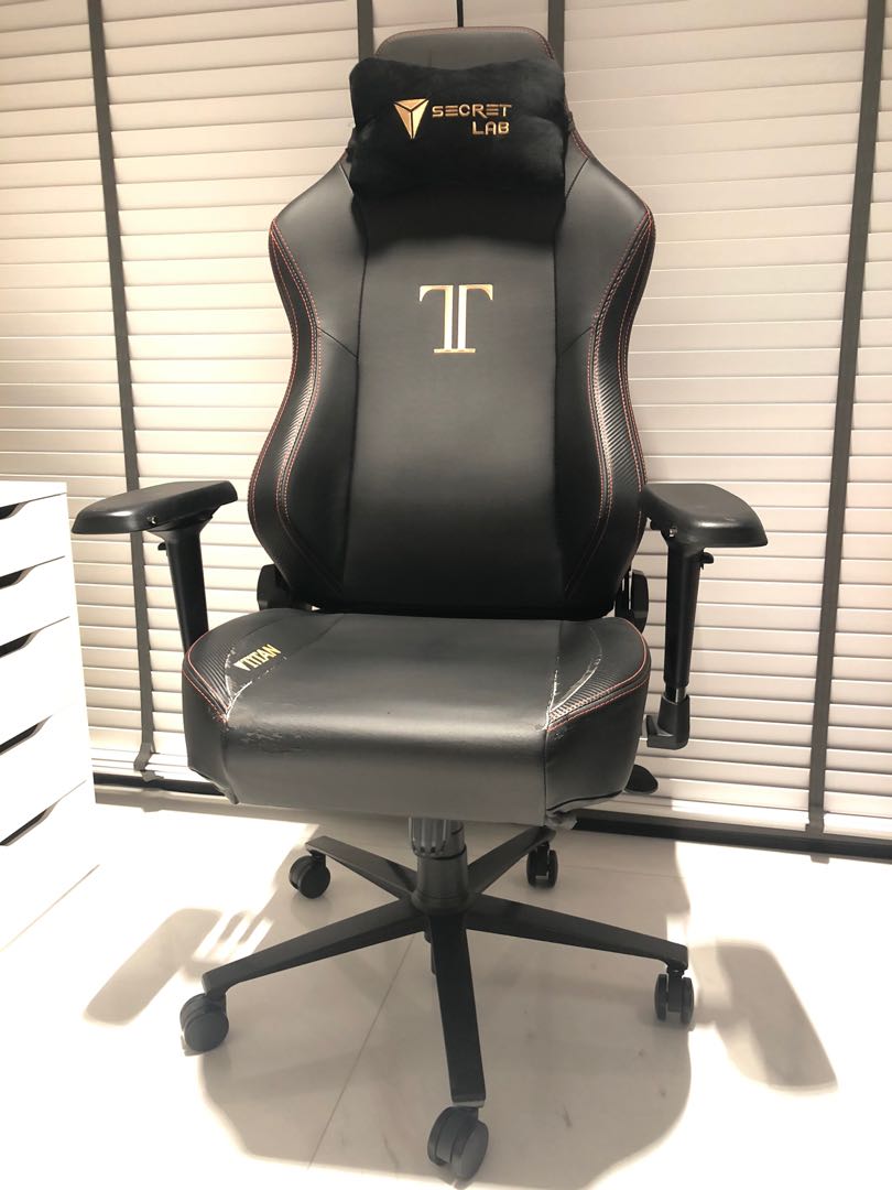 SecretLab TITAN 2018 - Stealth (Leather) Gaming Chair, Furniture & Home ...