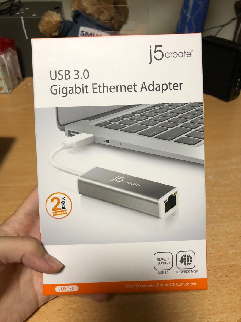 gigabit ethernet adapter (j5 create), Computers & Tech, Parts ...