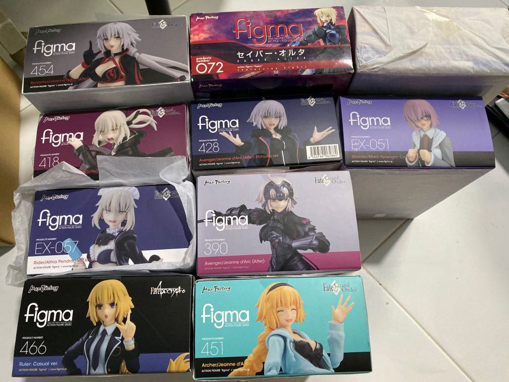 Huge lot figma fate apocrypha / grand order / stay night, Toys & Games ...