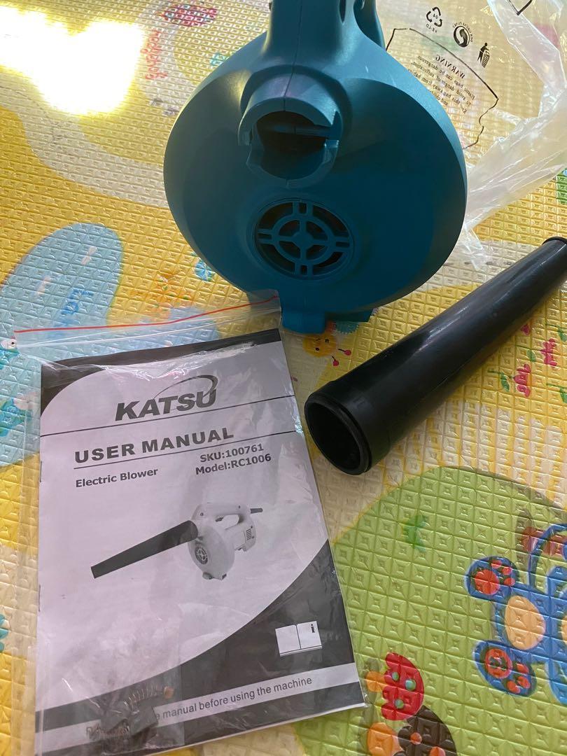 KATSU Electric Leaf AIR DUST Blower 900W 100761, Furniture & Home ...