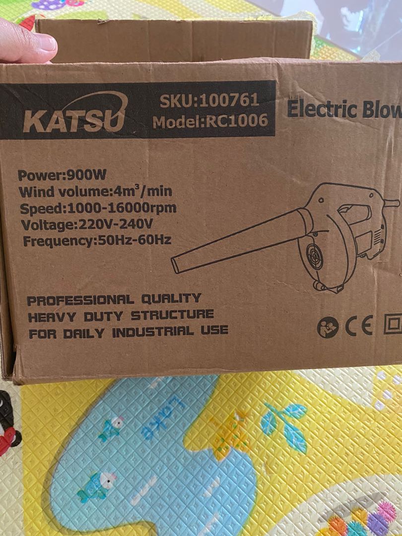KATSU Electric Leaf AIR DUST Blower 900W 100761, Furniture & Home ...