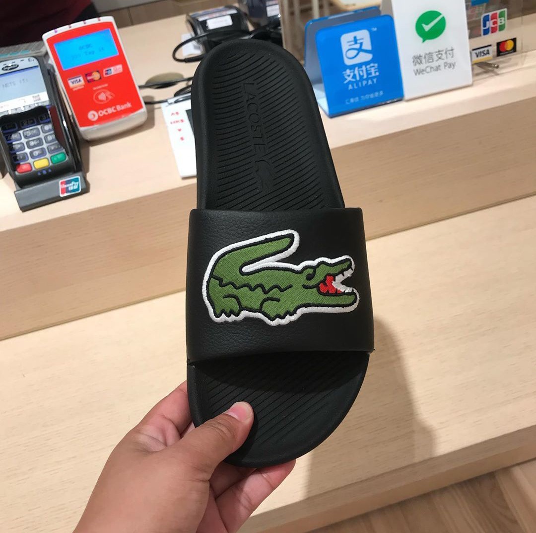 Lacoste Slides, Men's Fashion, Footwear, Slippers & Slides on Carousell
