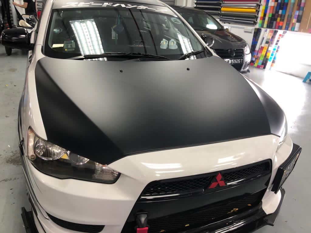 Lancer Ex Matte Black Bonnet Wrap, Car Accessories, Accessories on ...