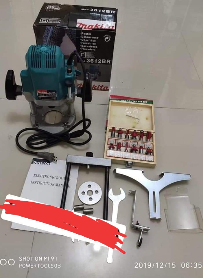 MAKITA JAPAN ROUTER WITH BITS, Commercial & Industrial, Construction ...