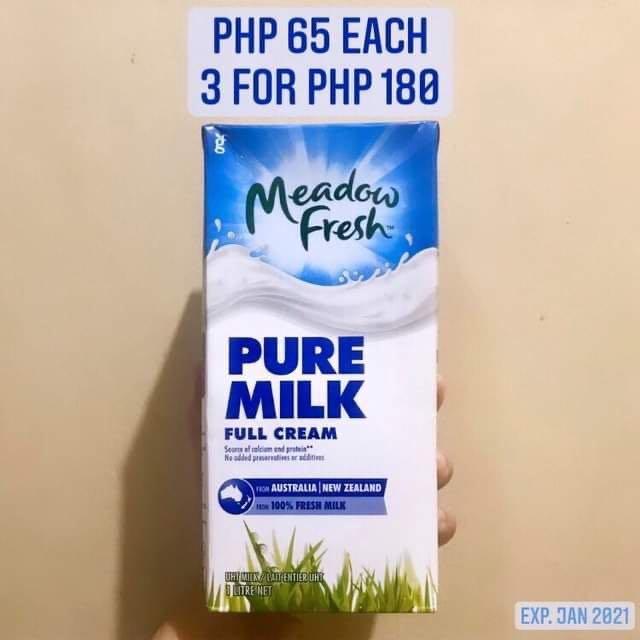 Meadow Fresh Full Cream Milk 1 Liter, Food & Drinks, Packaged & Instant ...