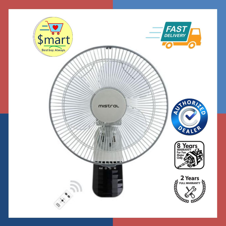 Mistral 12" Wall Fan with Remote Control [MWF3035R] #SengkangMRT, Home ...