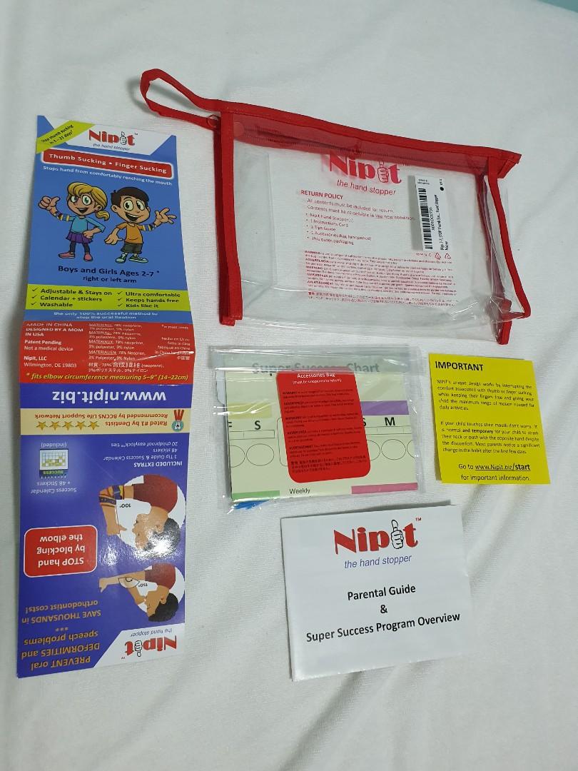 NIPIT hand stopper stop thumb sucking, Babies & Kids, Bathing ...