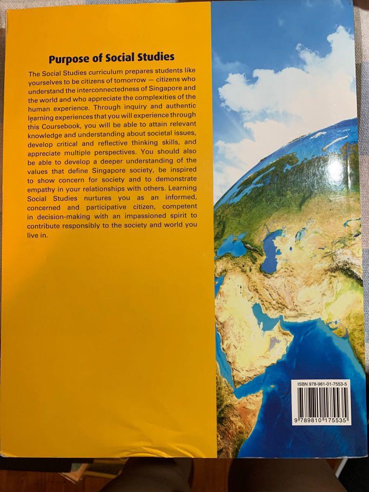 Secondary school Social studies textbook, upper sec social studies, O ...