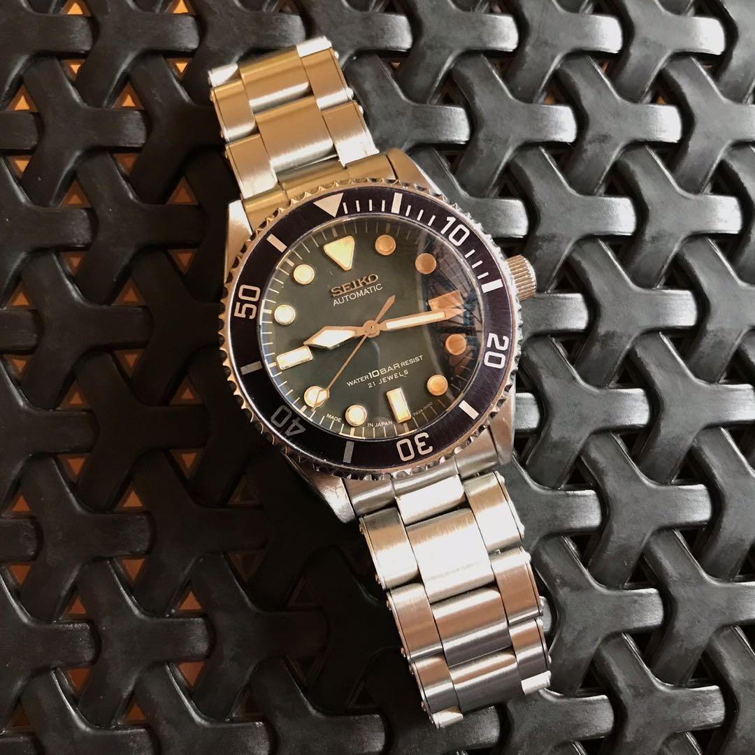 Seiko Mod Divers Watch Vintage Oris Omega Rolex Longines, Men's Fashion ...