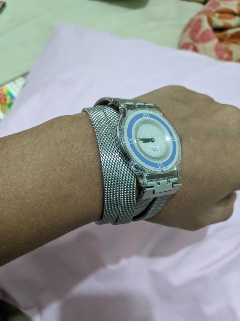 Swatch Skin Long Strap, Women's Fashion, Watches & Accessories, Watches ...