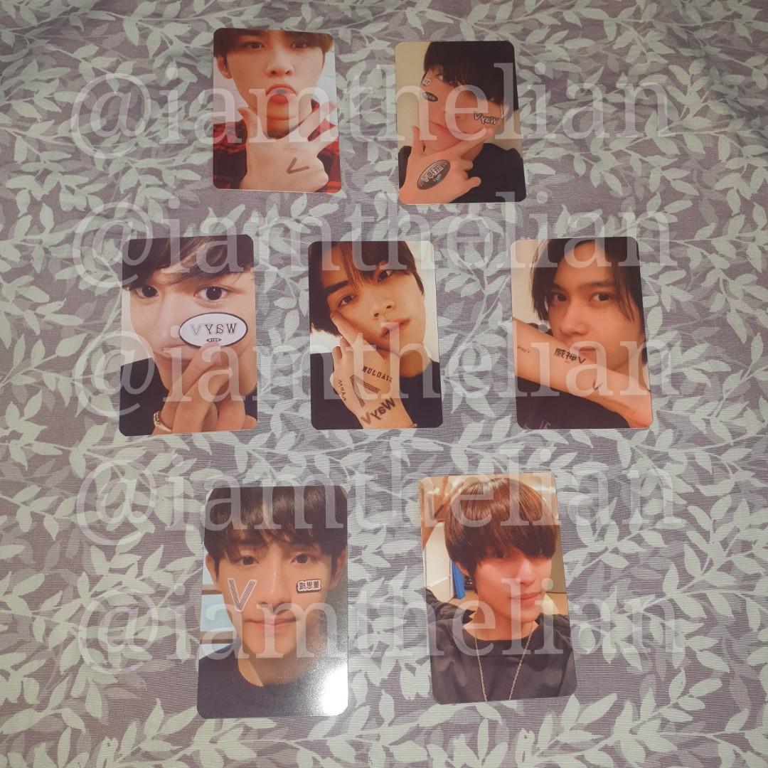 WayV Tattoo Sticker Fanmade Photocards PC (Kun Ten Winwin Lucas Xiaojun ...