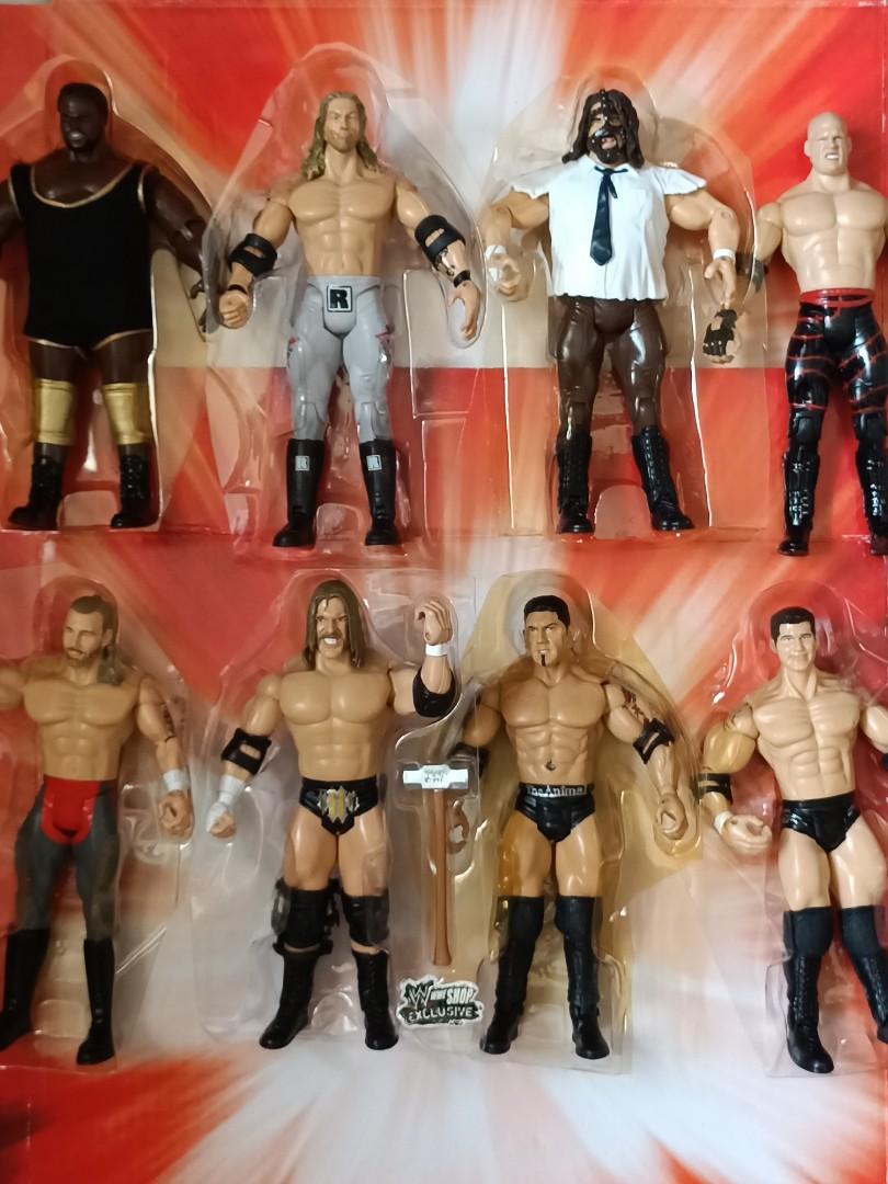 Wwe hhh randy orton batista hbk edge mankind mick foley mark henry kane ...
