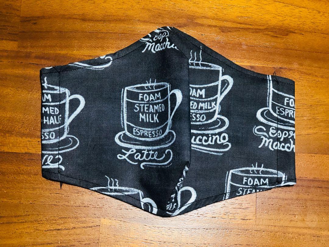 3D beer theme & coffee theme mask (3 ply), Health & Nutrition, Face ...