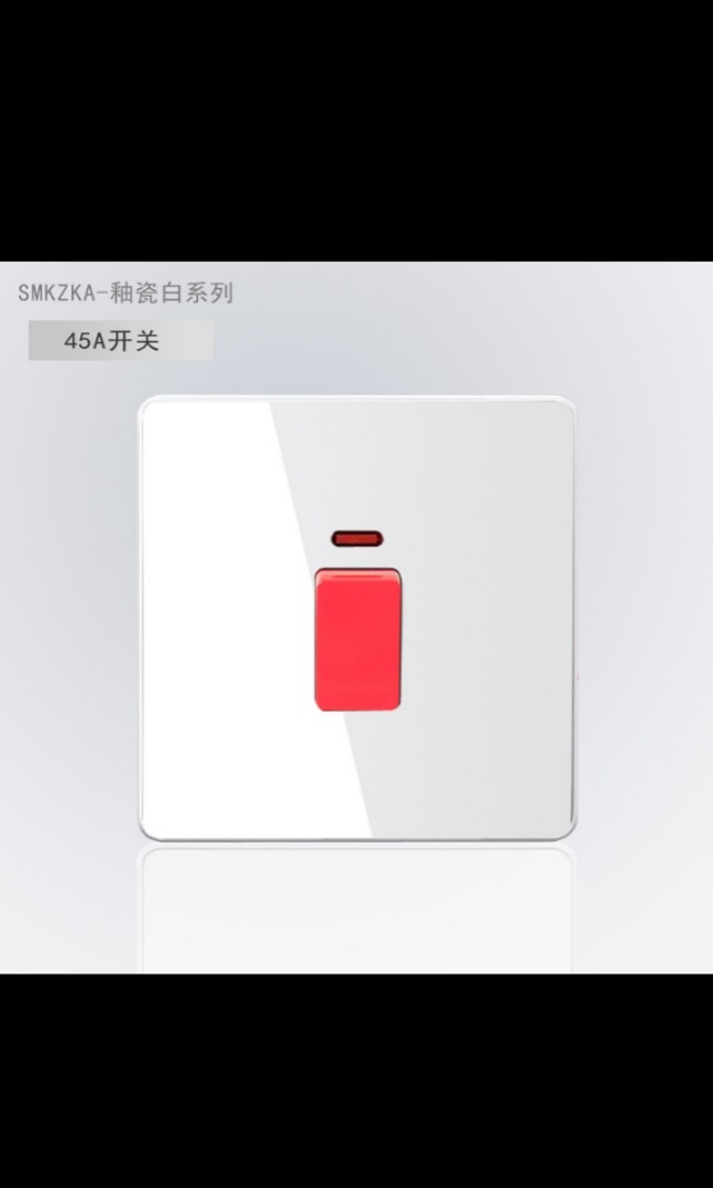 45a electric switch faceplate water heater, TV & Home Appliances ...