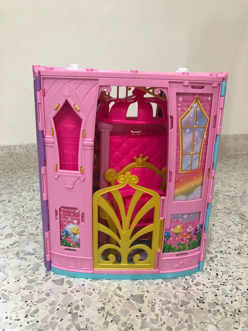 Barbie collapsible Castle, Babies & Kids, Toys & Walkers on Carousell