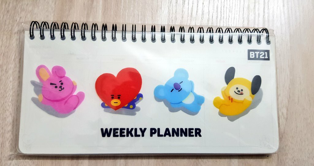 BT21 Weekly Planner, Hobbies & Toys, Memorabilia & Collectibles, Fan ...