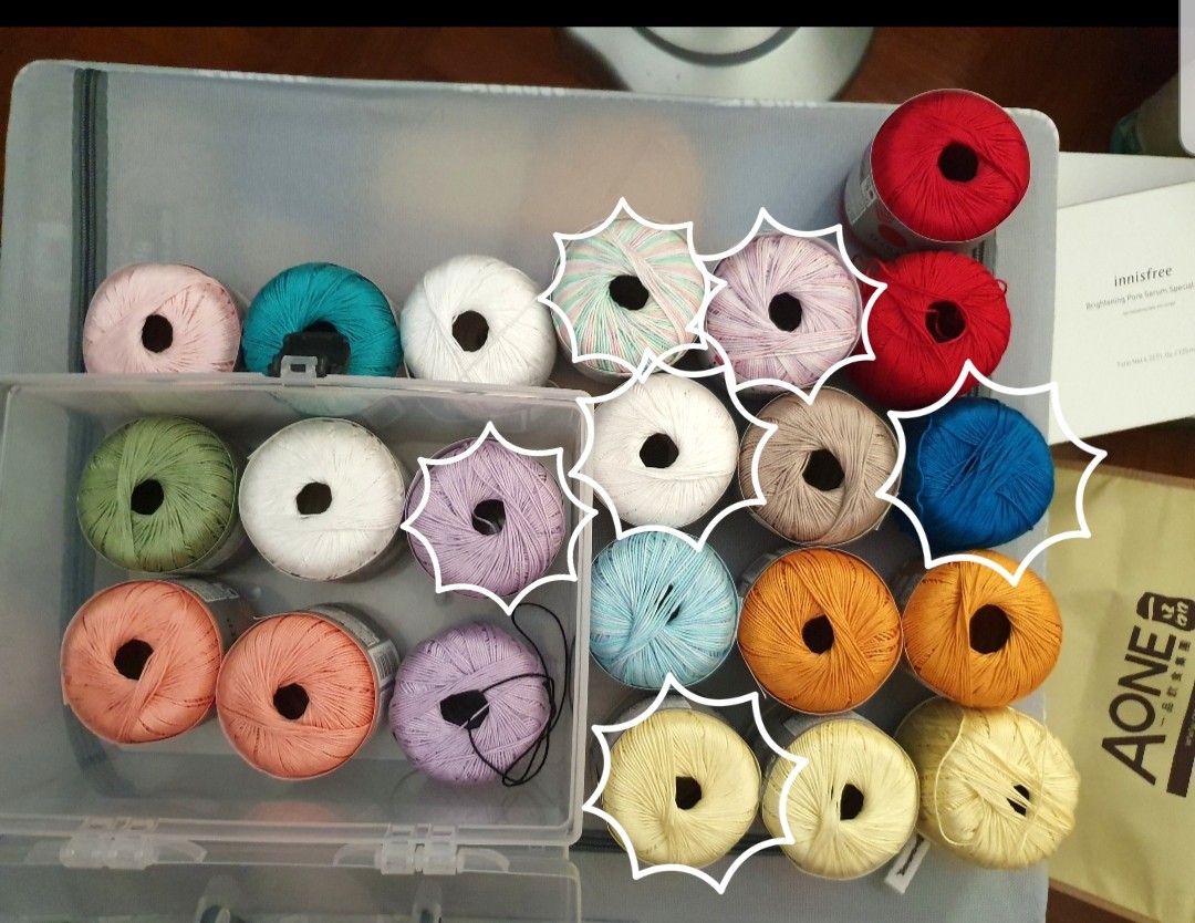 Daiso Lace Yarn, Hobbies & Toys, Stationery & Craft, Craft Supplies ...