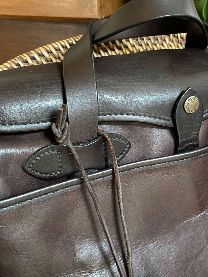 Filson Weatherproof Leather Original Briefcase, Men's Fashion, Bags ...