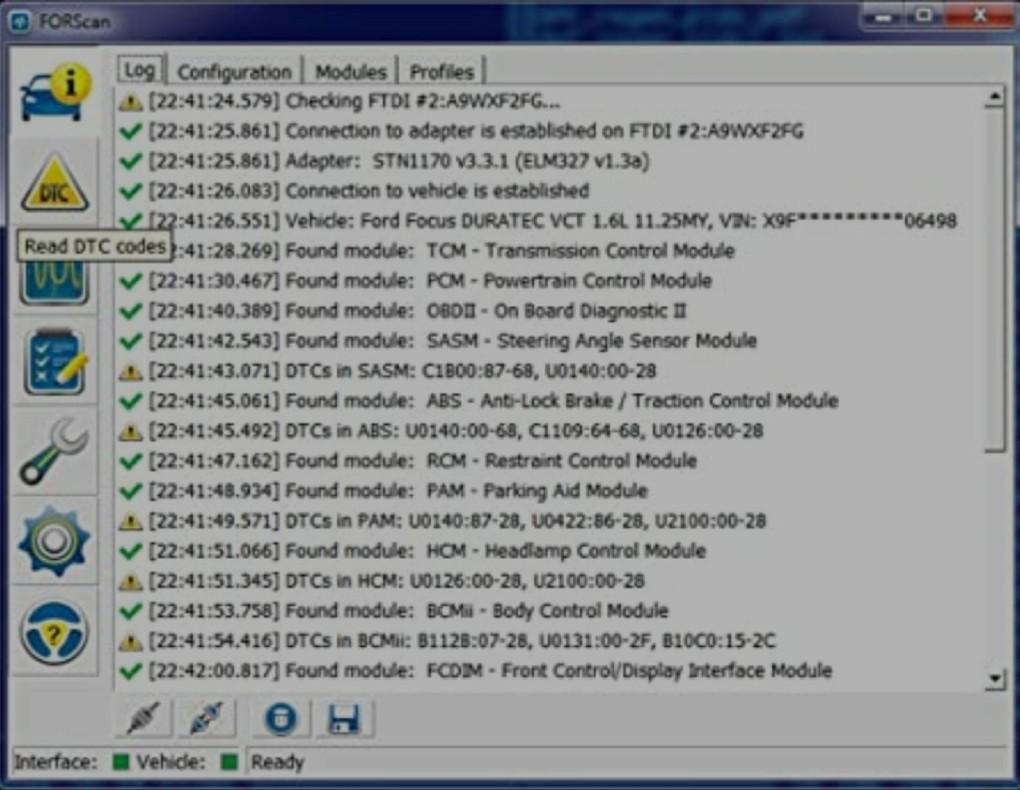 FORScan OBD2 Adapter, VINT-TT55502 ELMconfig ELM327 modified For all ...