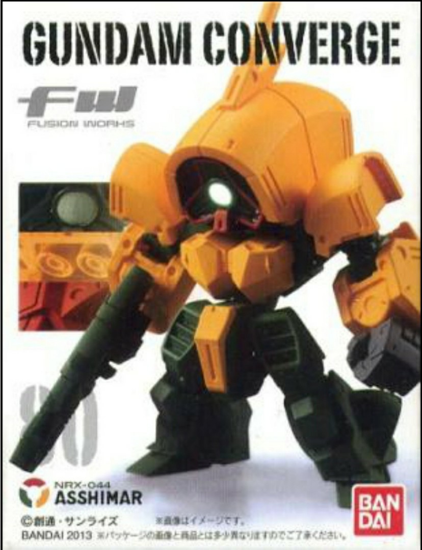 FW GUNDAM CONVERGE Vol.13 13 NO.80 ASSHIMAR NRX-044 全新 現貨 日版 新淨 盒靚, 玩具 & 遊戲類, 玩具 - Carousell