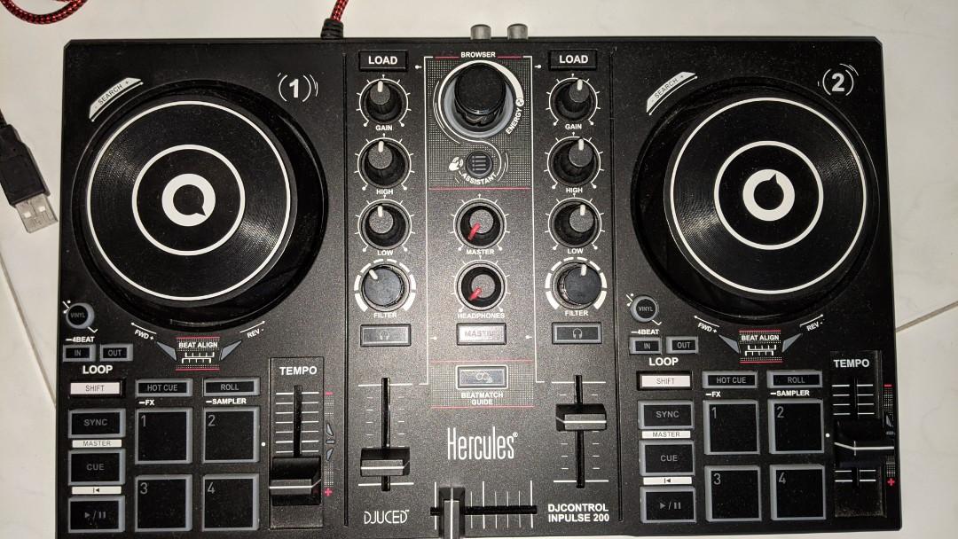 Hercules DJ Control Impulse 200, Hobbies & Toys, Music & Media, Music ...