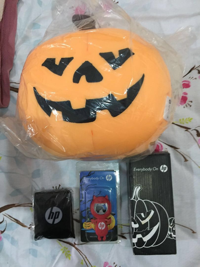 HP Pumpkin Jack Head Plush Bottlecap Opener Tumbler Bottle Halloween ...