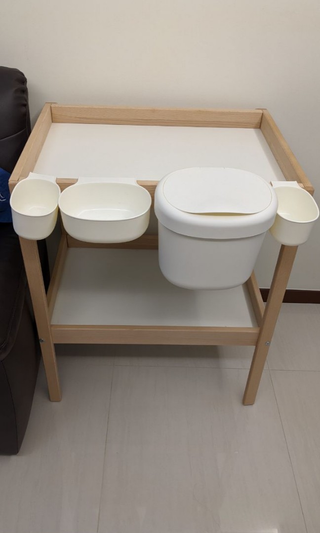 Ikea SNIGLAR Changing table and baskets, Furniture & Home Living ...