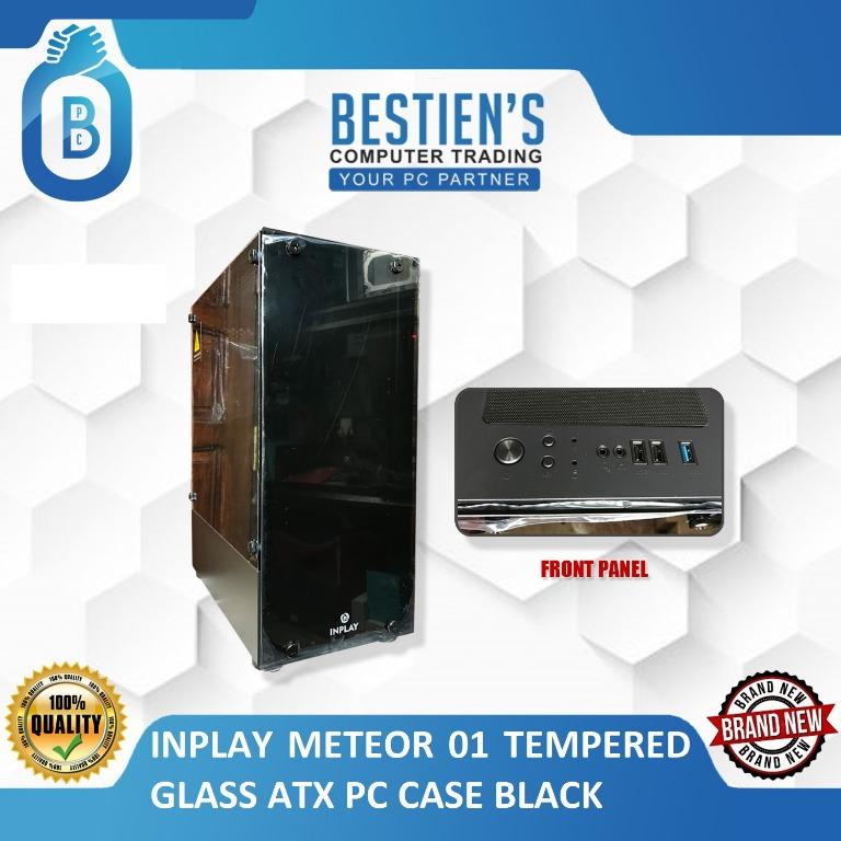 INPLAY METEOR 01 TEMPERED GLASS ATX PC CASE BLACK, Computers & Tech ...