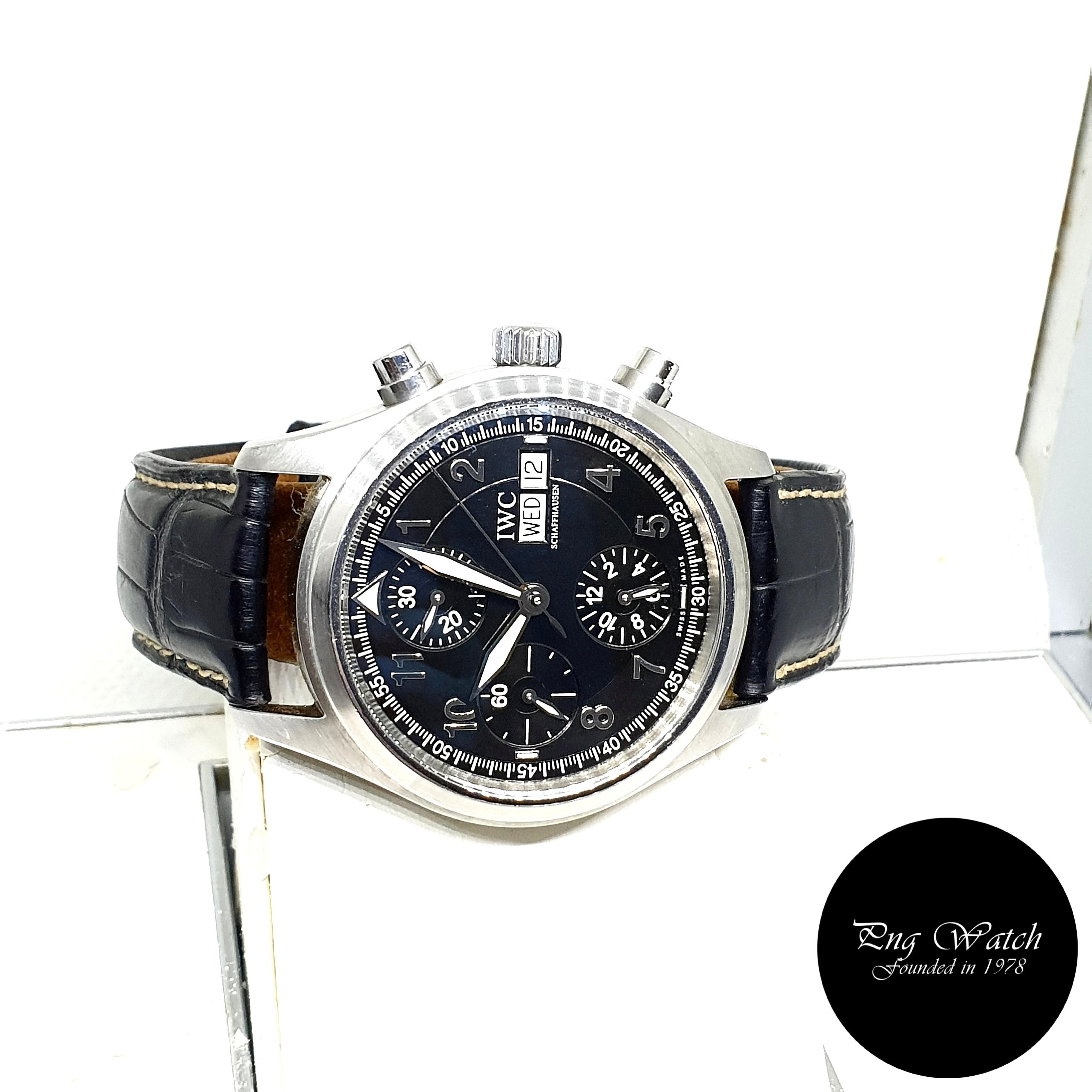 (NOT AVAILABLE) IWC Black Arabic Spitfire Flieger Chronograph REF ...
