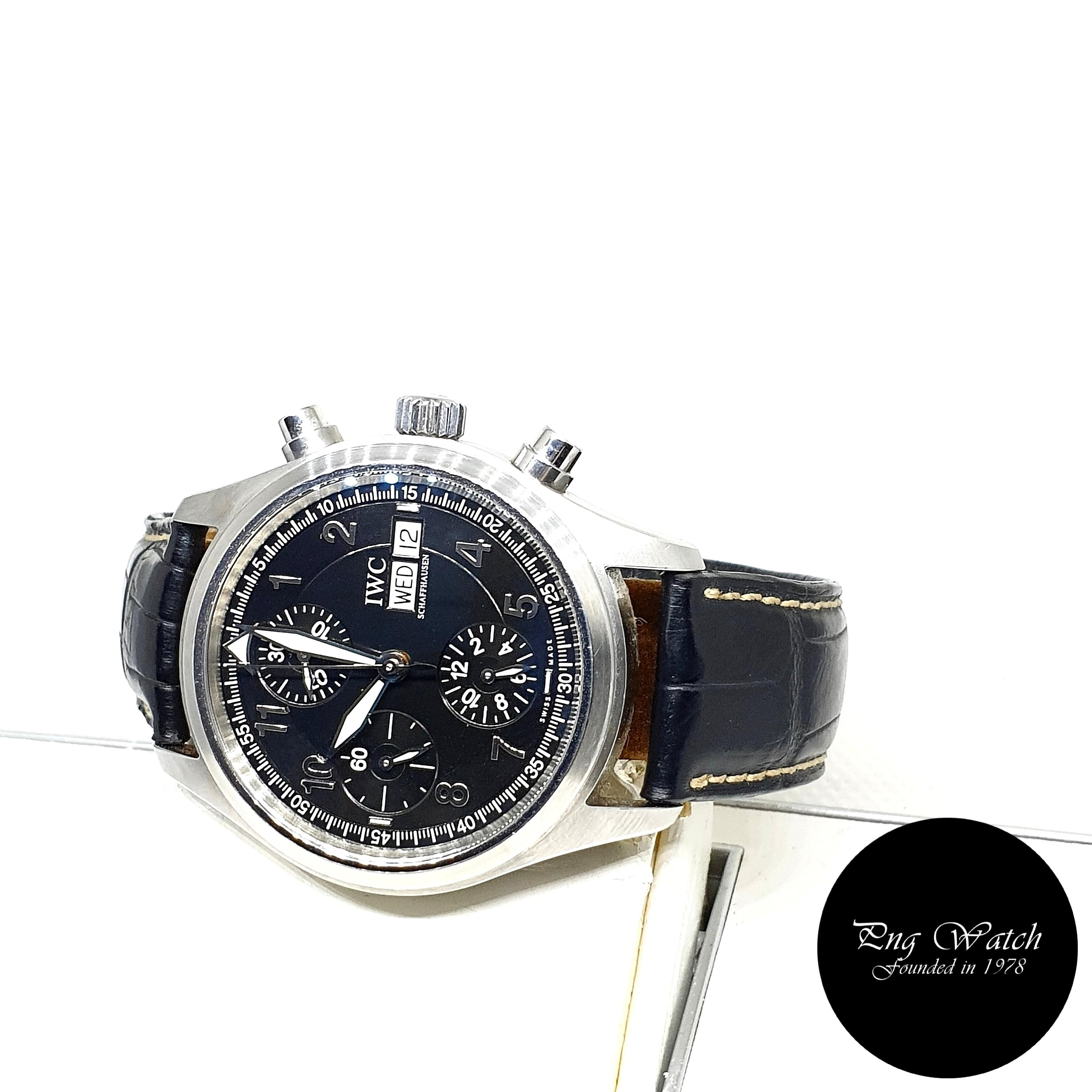 (NOT AVAILABLE) IWC Black Arabic Spitfire Flieger Chronograph REF ...