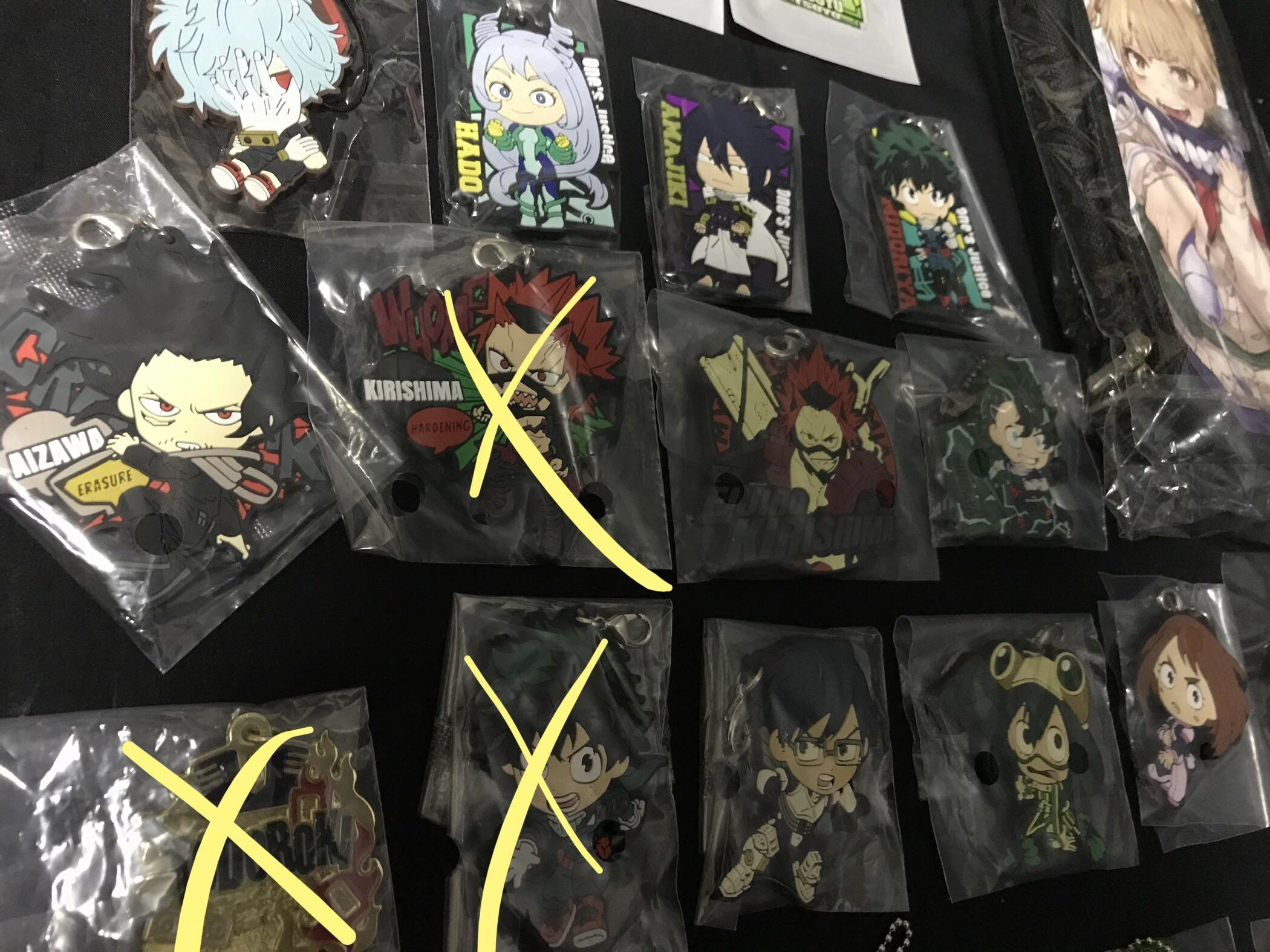 My Hero Academia Anime Merch keychains, charms, badges Uraraka Tsuyu ...