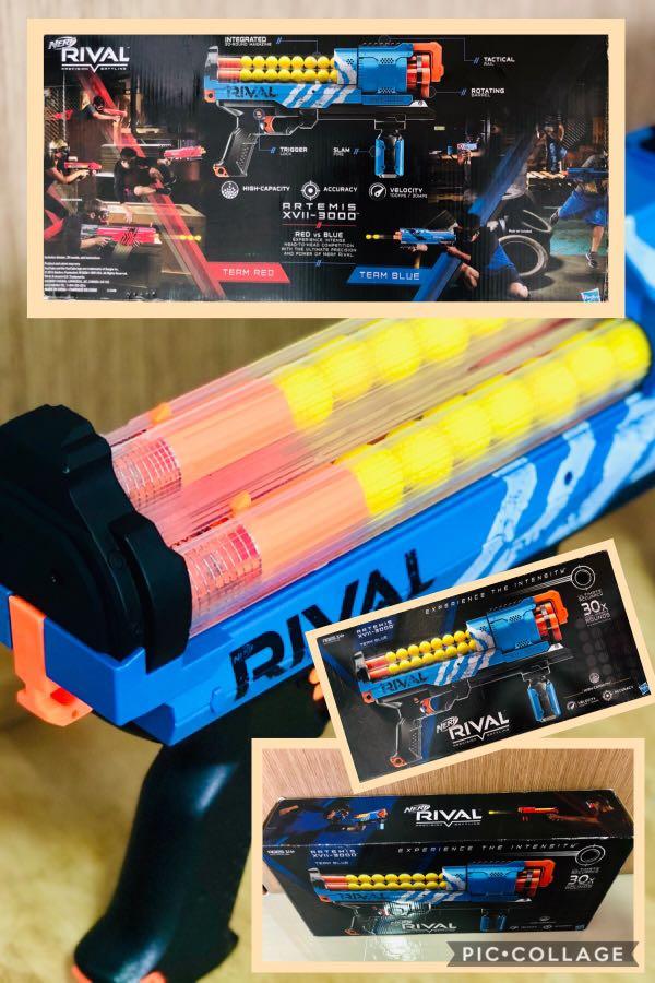 New NERF Gun Rival / New NERF RIVAL Gun / Nerf Blaster / Blue Nerf Gun ...
