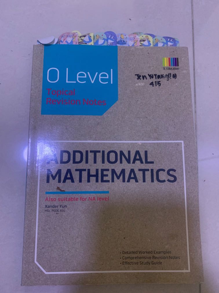 O Level Revision Guide A Math Hobbies And Toys Books And Magazines