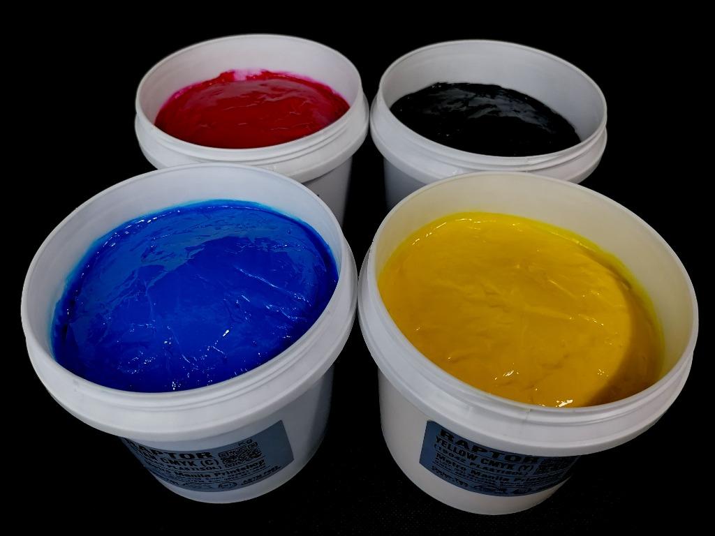 1204 BLACK GLOSS PLASTISOL PROCESS/CMYK INKS, Hobbies & Toys ...