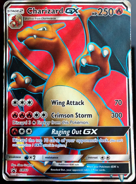 Pokemon Card GX - Charizard-GX, Hobbies & Toys, Toys & Games on Carousell