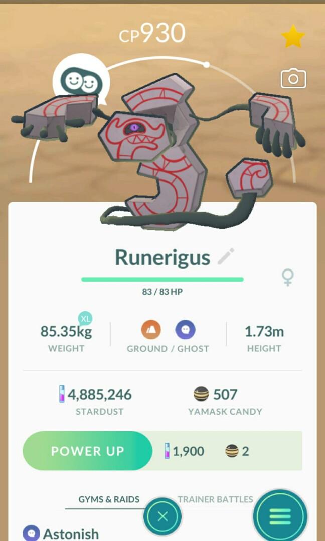 Pokemon Go Runerigus, Video Gaming, Gaming Accessories, Game Gift Cards ...