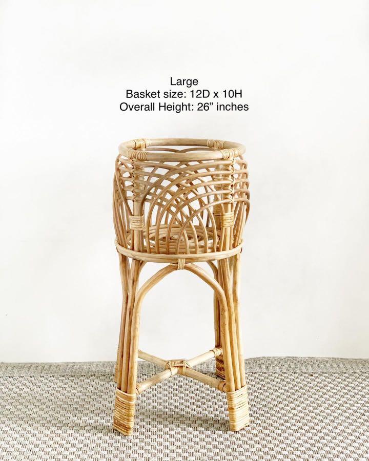 Rattan Stands Set Rattan Plant Stand Rattan Planters Rattan Stands ...