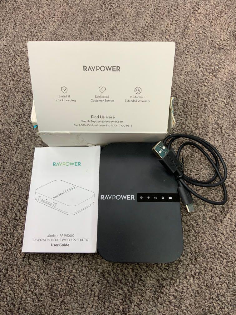 RAVPOWER FILEHUB WIRELESS ROUTER, Mobile Phones & Gadgets, Mobile ...
